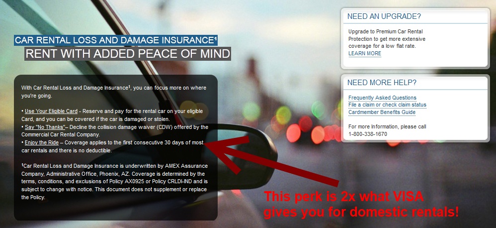 Are you better off using your AMEX card to rent a car for added ...