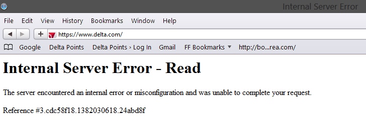 delta website error delta points blog - Eye of the Flyer