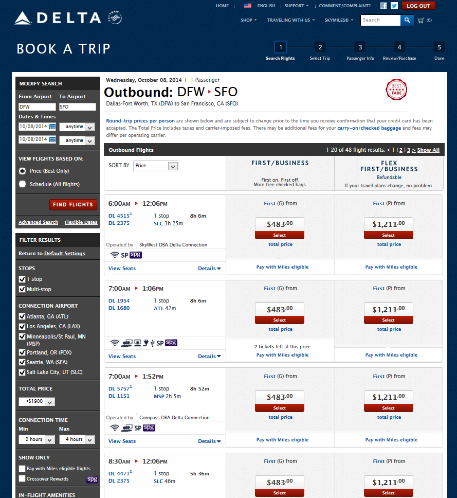 The Delta bait-N-switch pricing is getting worse and worse - please be ...