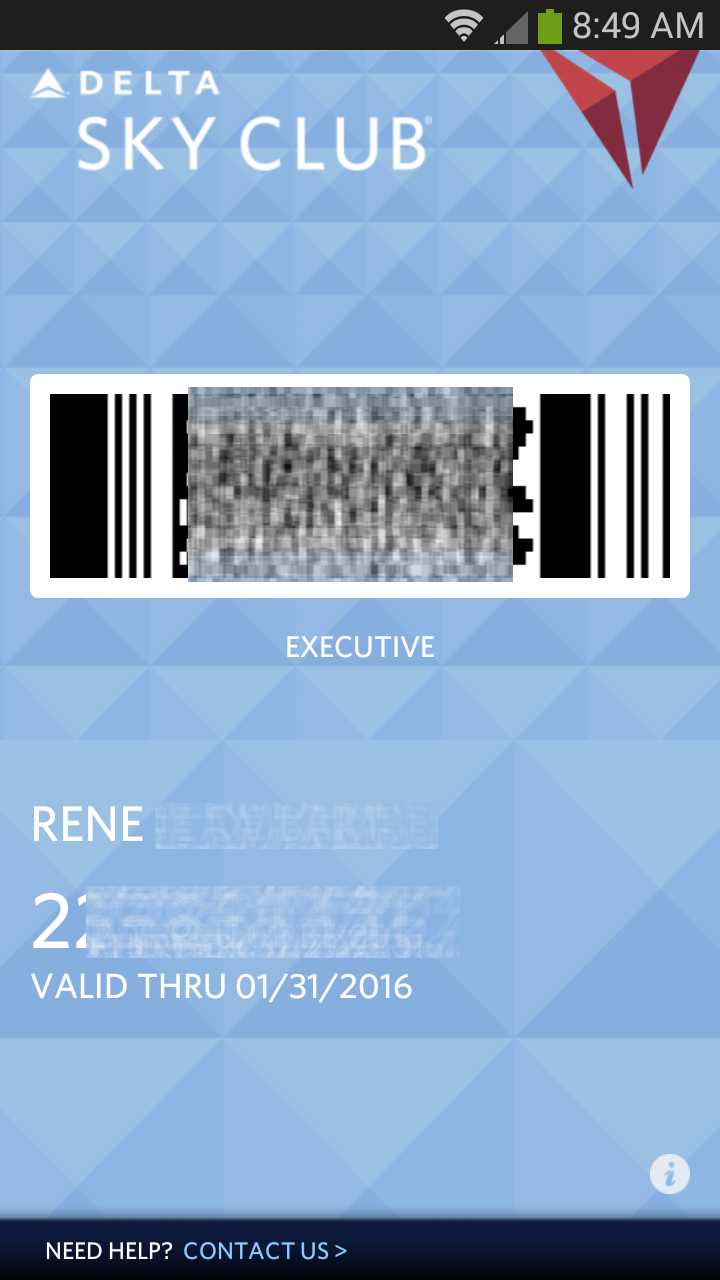 updated skyclub digital card in delta app - Eye of the Flyer