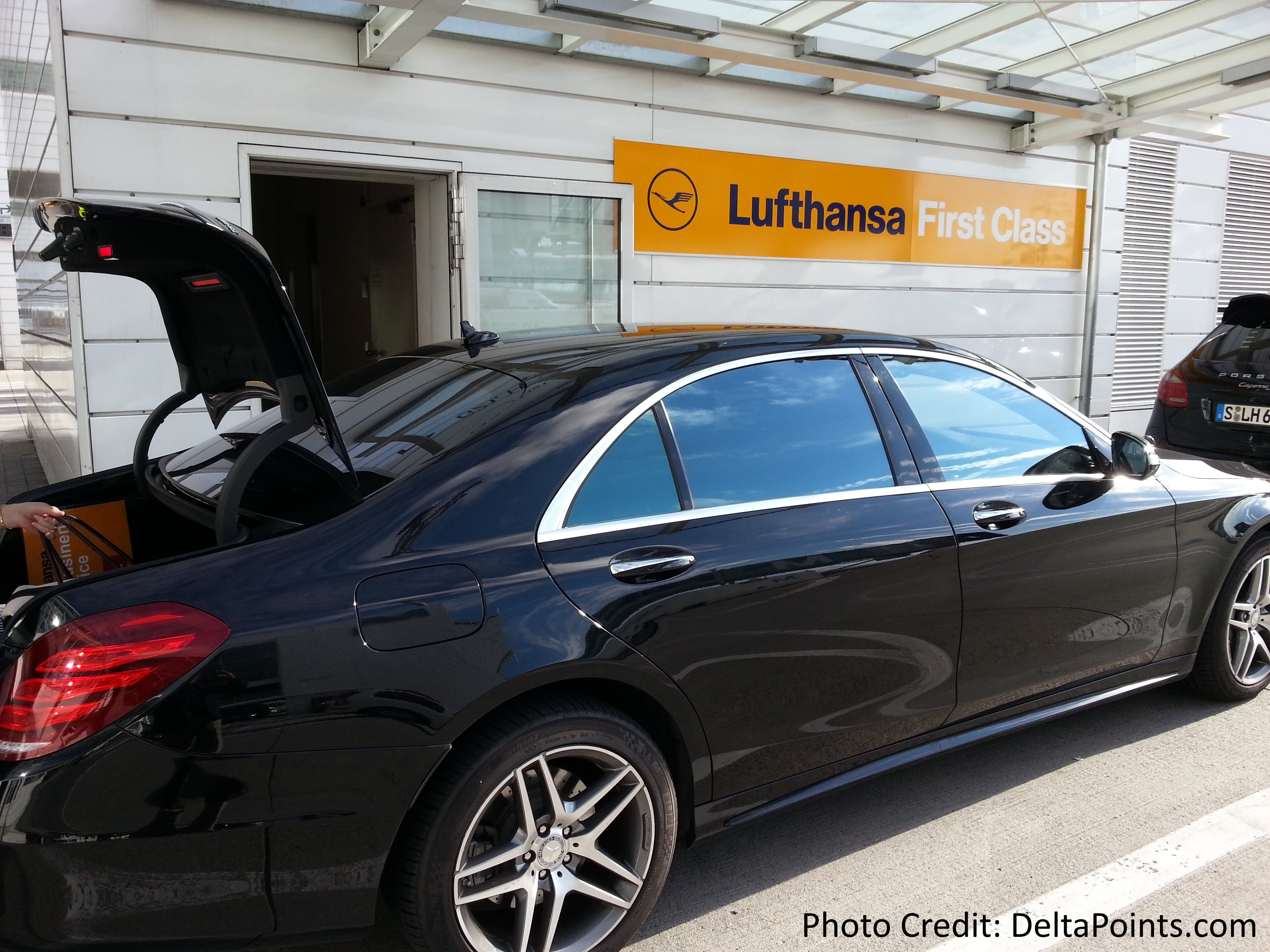 car service from plane Lufthansa MUC 1st class lounge delta points blog ...