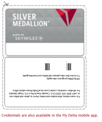 print your skymiles card delta-com 2 - Eye of the Flyer