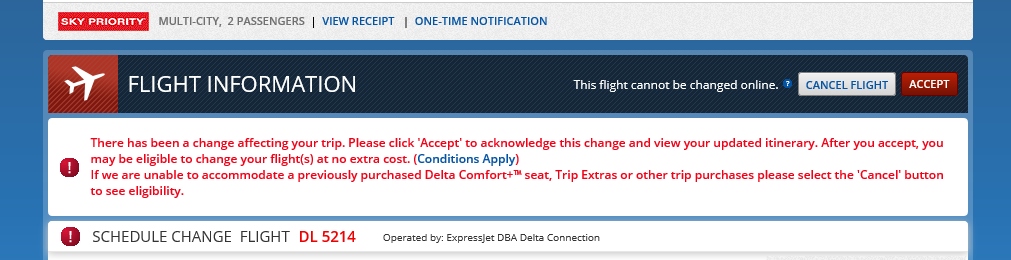ALERT: Delta schedule change Saturday is happening again! Please check ...