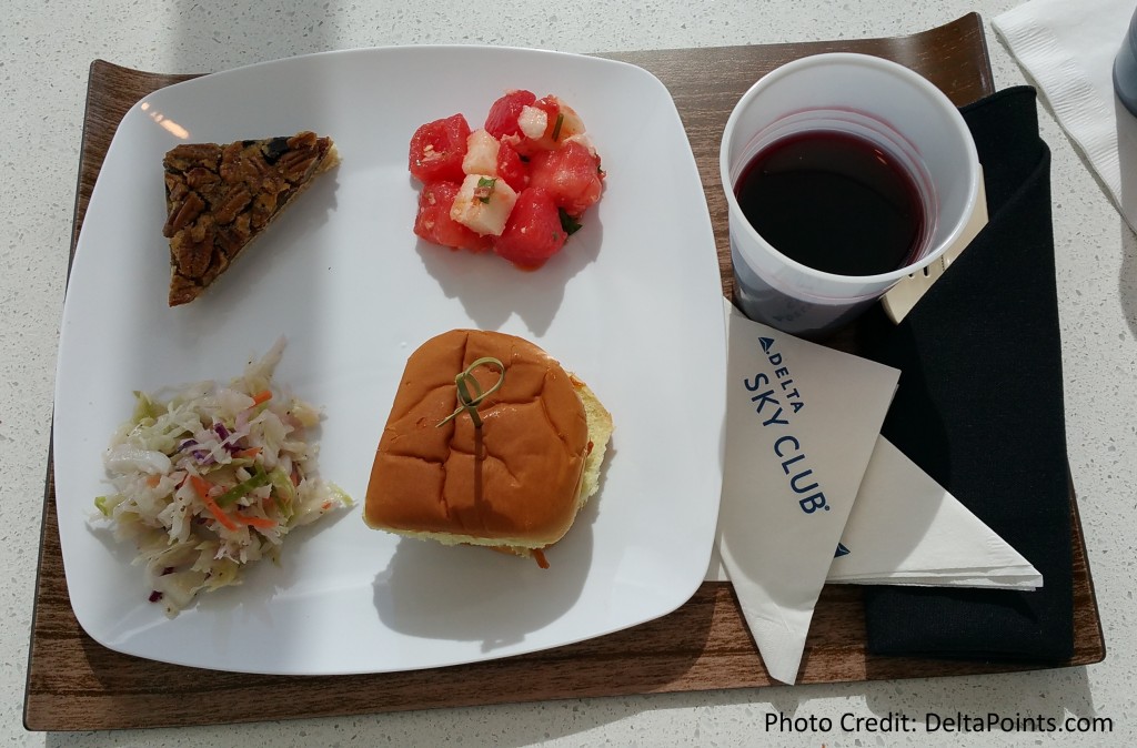 DeltaONE Sky Club ATL pre-flight dining & drink choices (a work in ...