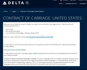 Know what can prevent you from flying Delta? The Contract of Carriage ...