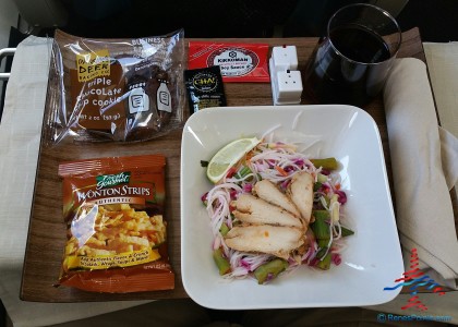 delta 1st class asian chicken salad review renespoints blog - Eye of ...