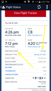Use Fly Delta APP to track inbound airplane and arrival gate and time ...