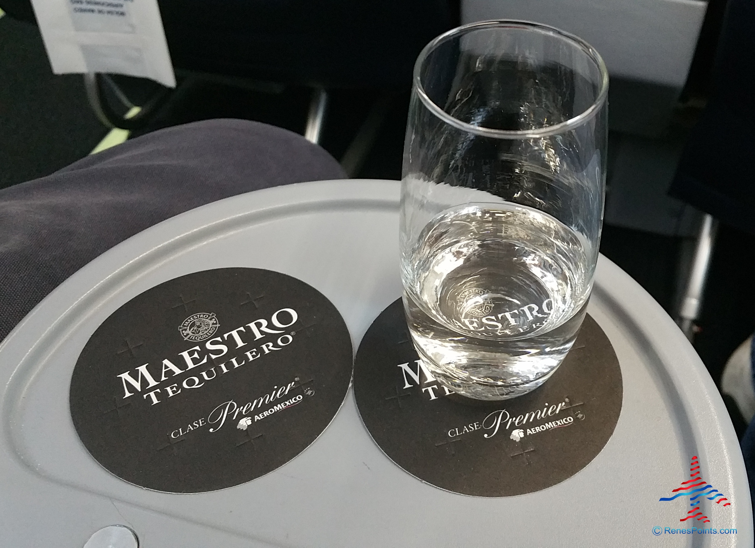 AeroMexico Skyteam 737-800 business class seat review and dinner RenesPoints travel blog (4 ...