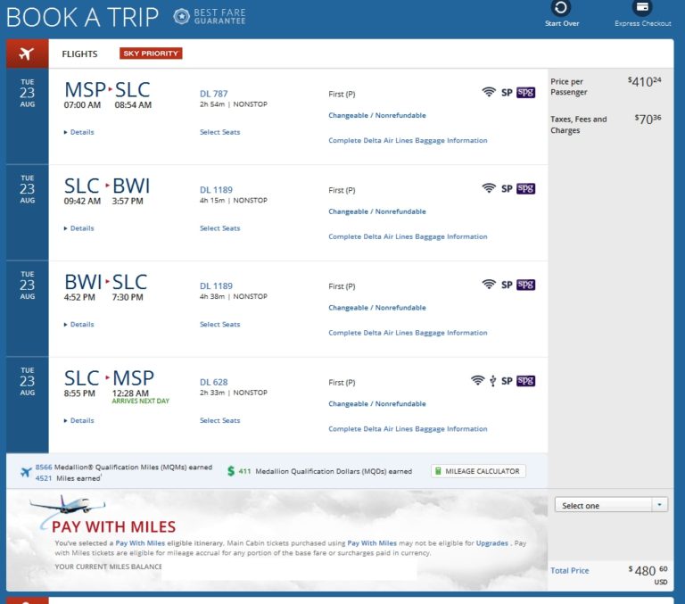 msp slc bwi rt 1st delta mr - Eye of the Flyer
