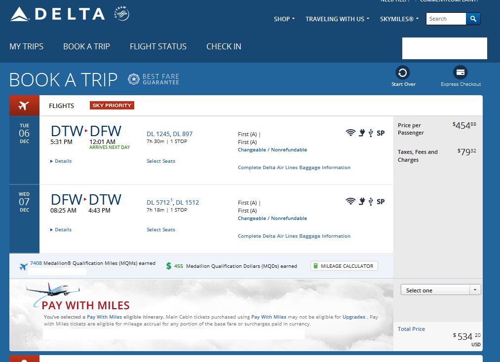 delta-com-first-price - Eye of the Flyer