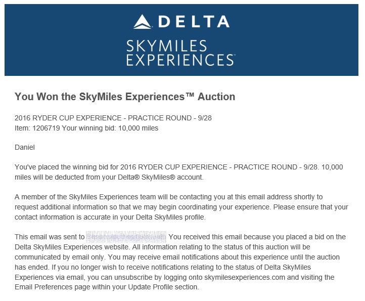 winning-email-from-delta-skymiles - Eye of the Flyer