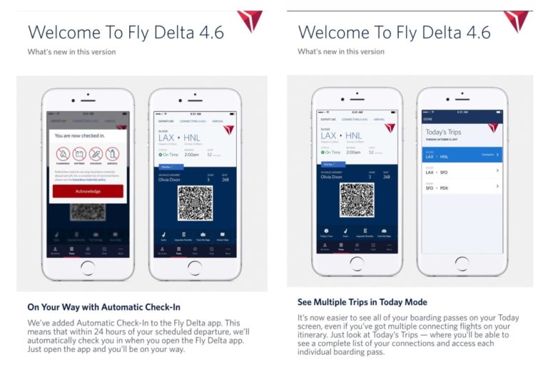 New Fly Delta App iOS iPhone 4.6 Update - Auto Check-in when you open ...