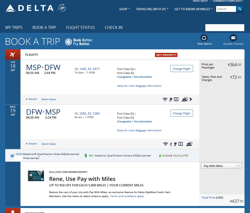 delta-com msp overnight biz msp slc dfw run - Eye of the Flyer