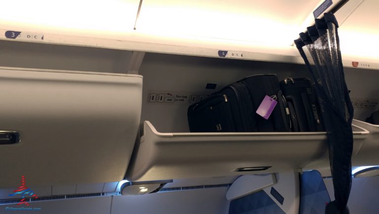 mostly full overhead bin on a Delta jet - Eye of the Flyer