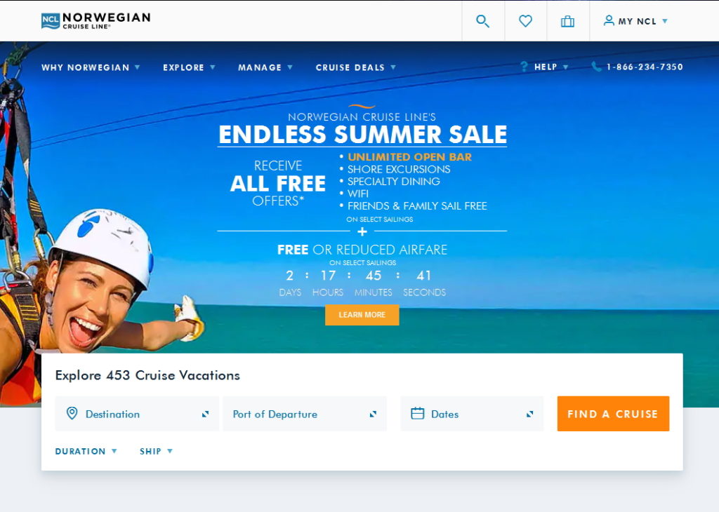 NCL home page promo - Eye of the Flyer