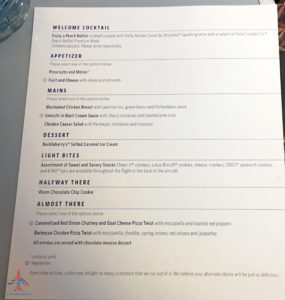 Delta-Main-Cabin-International-Experience-Coach-Menu - Eye of the Flyer