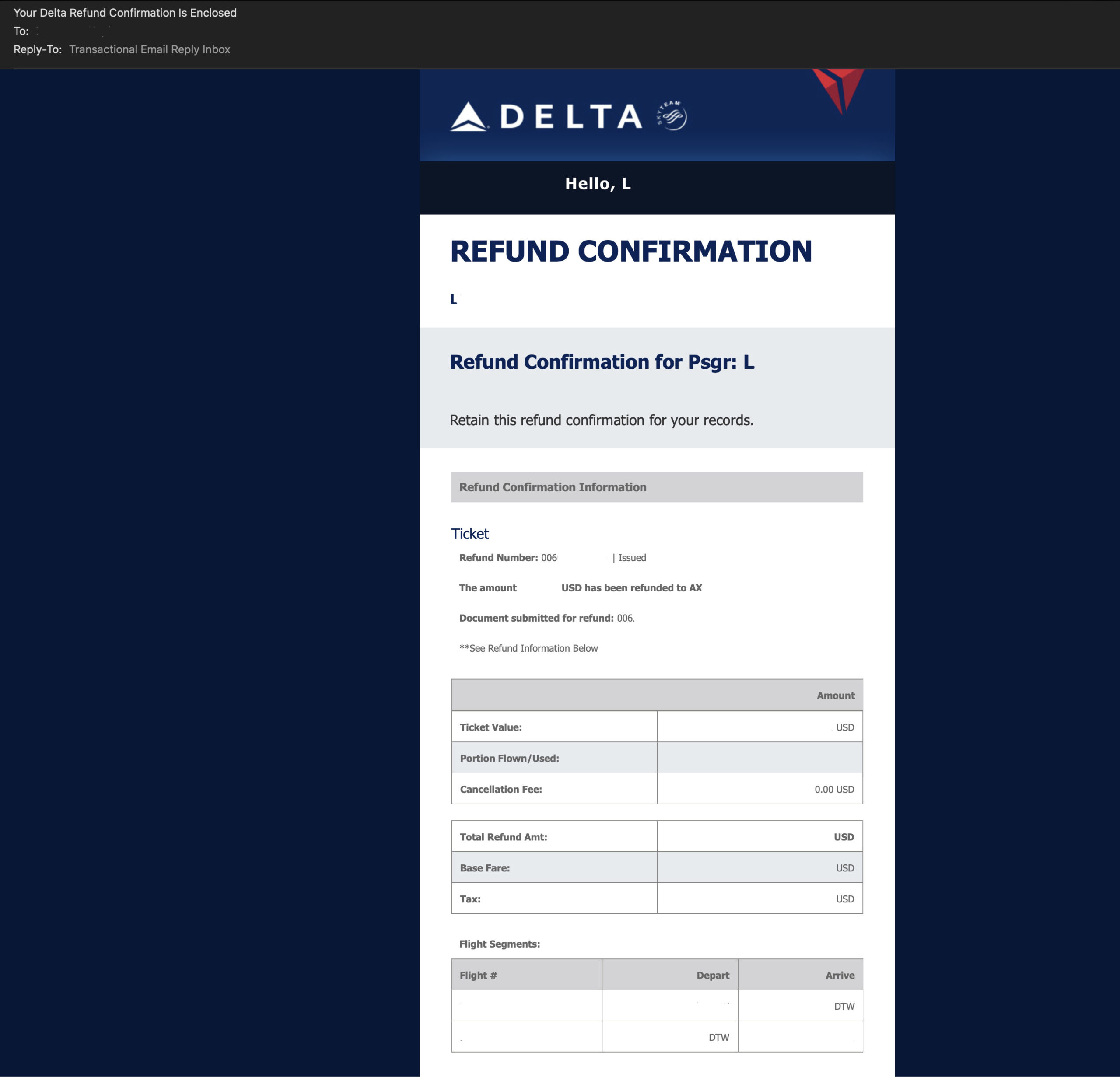 Instant Refund - Eye of the Flyer