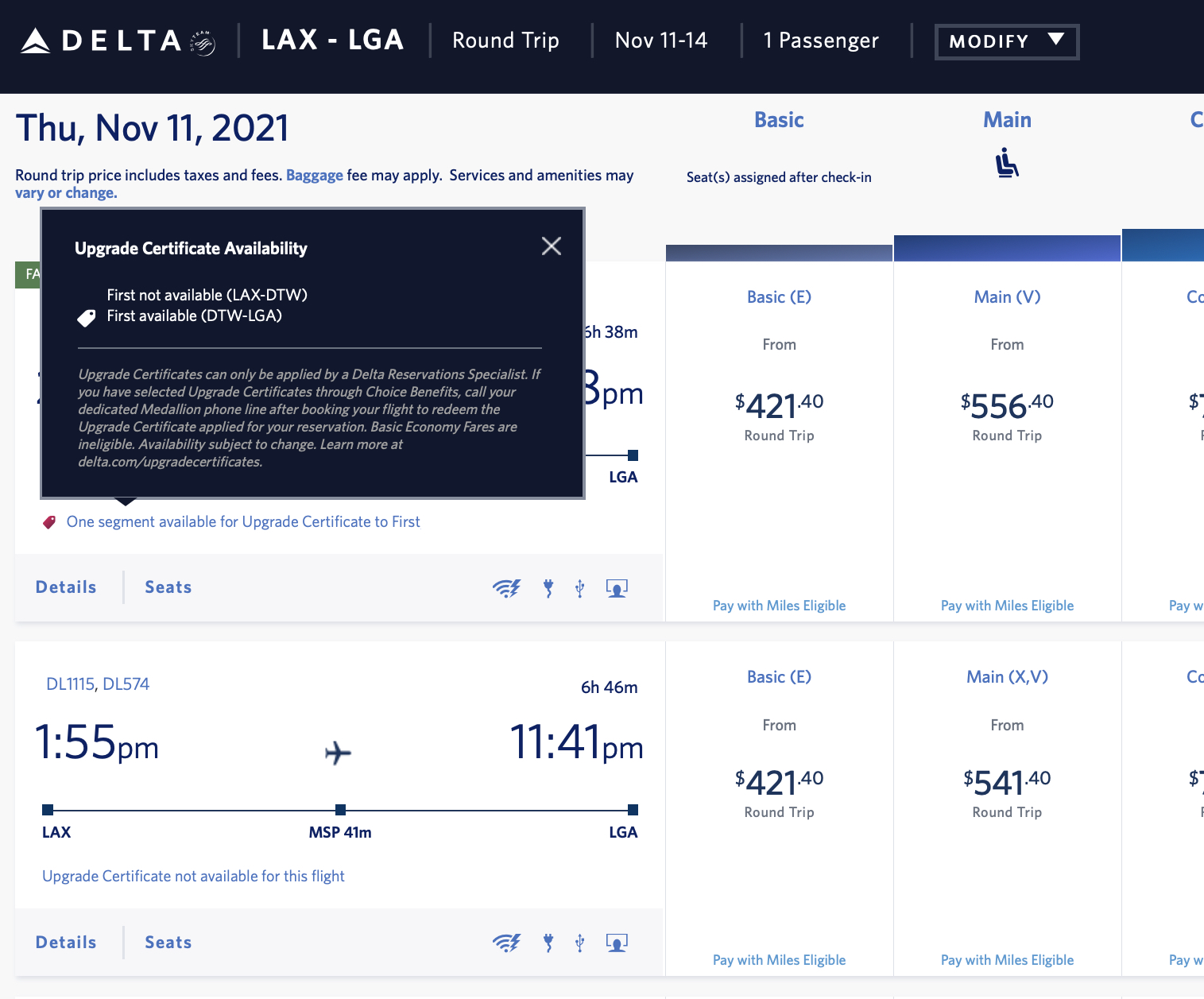 Delta Extends Upgrade Certificates Through 2021, Adds Availability ...