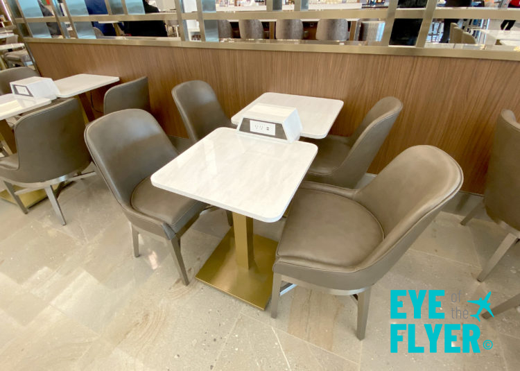 Delta-LaGuardia-Sky-Club-LGA-Buffet-Area-Tables - Eye of the Flyer