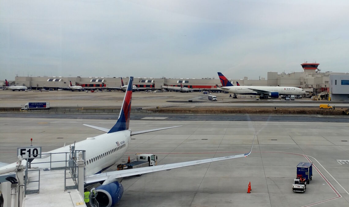 delta jets stock photo - Eye of the Flyer