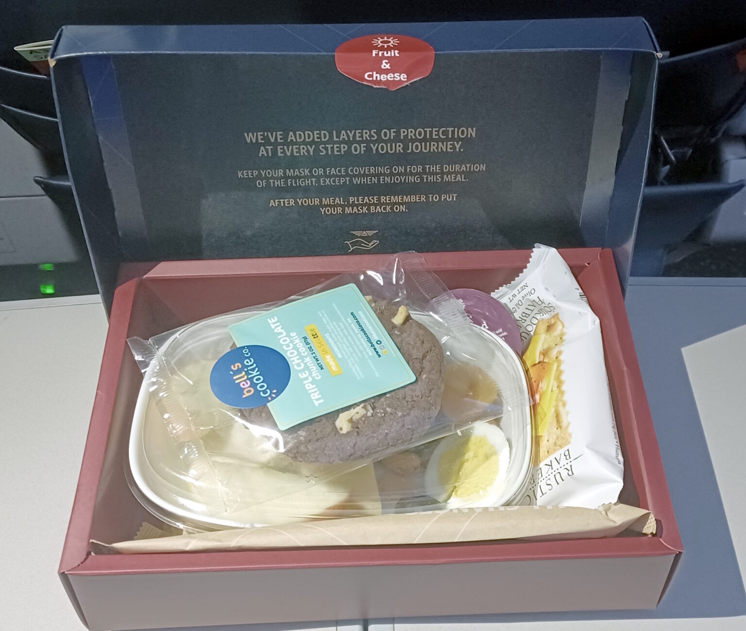 delta air lines SAD BOX lunch first class meal (2) - Eye of the Flyer