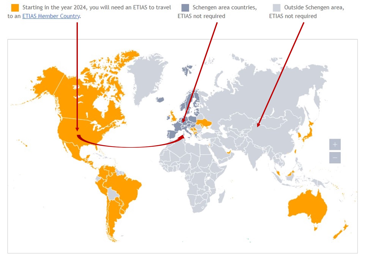 ETIAS Map - Eye of the Flyer