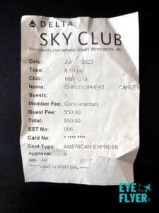 delta-sky-club-amex-receipt - Eye of the Flyer