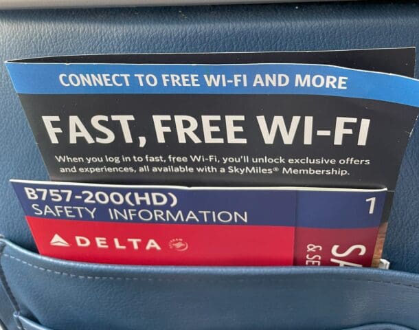 Delta 757 Free Wifi - Eye of the Flyer