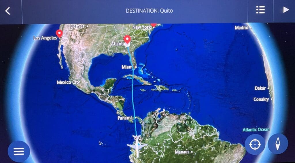 Delta IFE Route Map - Eye of the Flyer