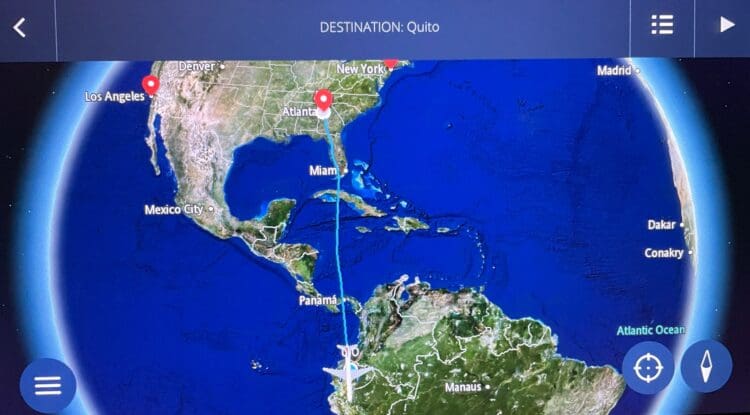 Delta IFE Route Map - Eye of the Flyer