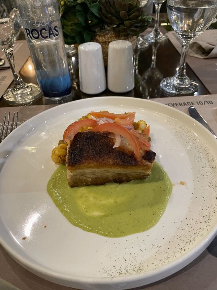 JW Marriott Quito Botanica Restaurant Dinner Pork Belly - Eye of the Flyer