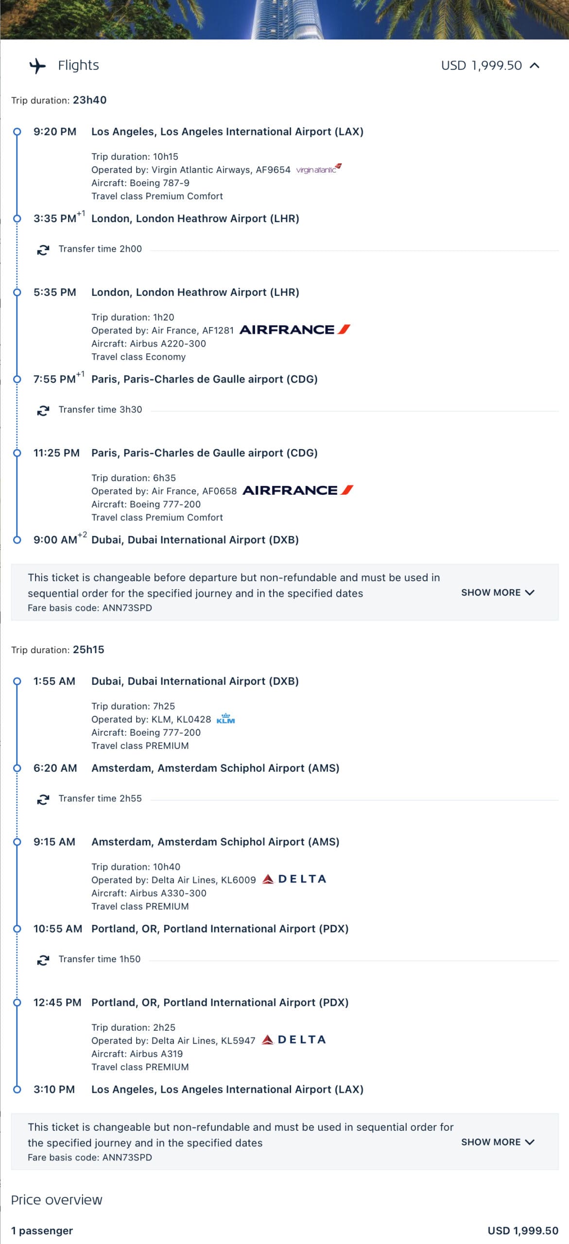 LAX-DXB-KLM-mileage-run-February-2024 - Eye of the Flyer