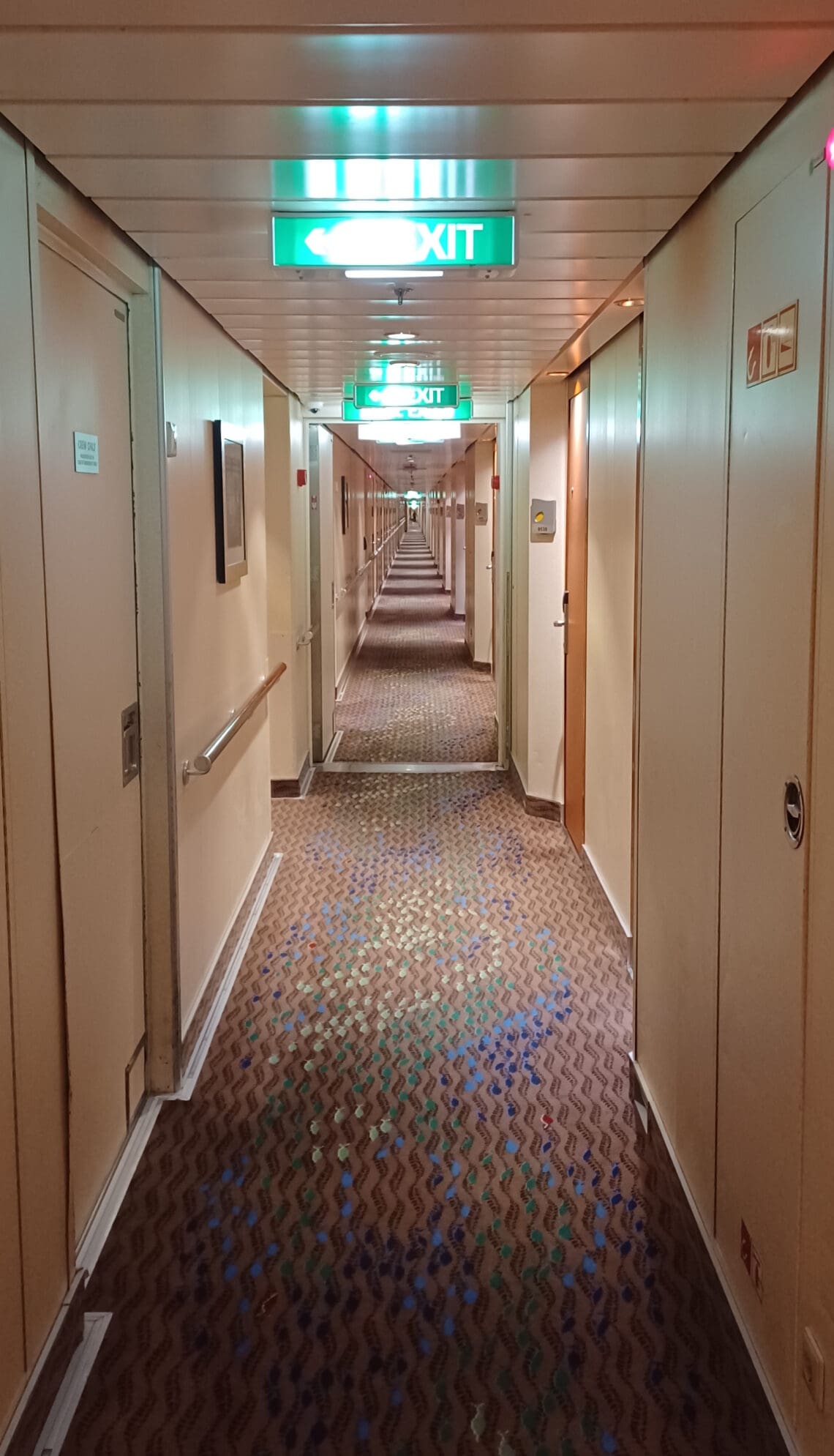 cruise line hallway - Eye of the Flyer
