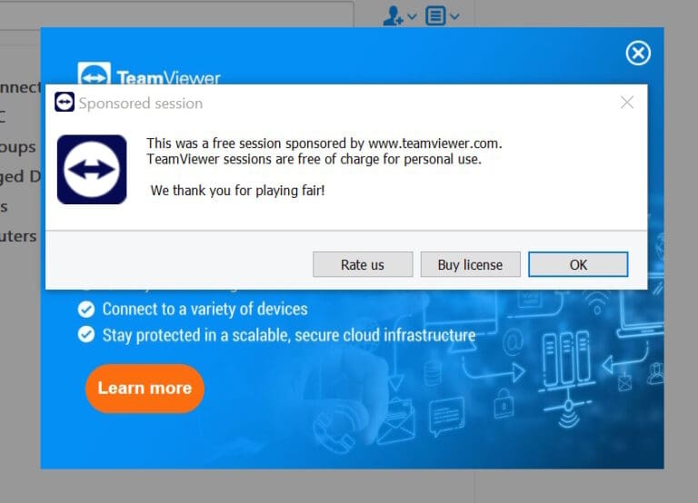 teamviewer free shot - Eye of the Flyer