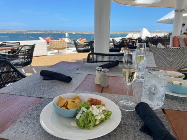 Celebrity Flora Ocean Grill Welcome Lunch - Eye of the Flyer