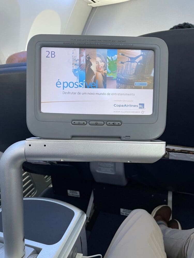 Copa Airlines 737-9 IFE Screen 2 - Eye of the Flyer