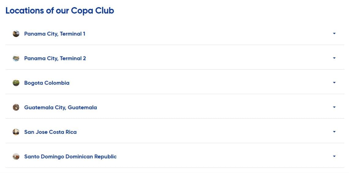 Copa Airlines Lounge Locations - Eye of the Flyer