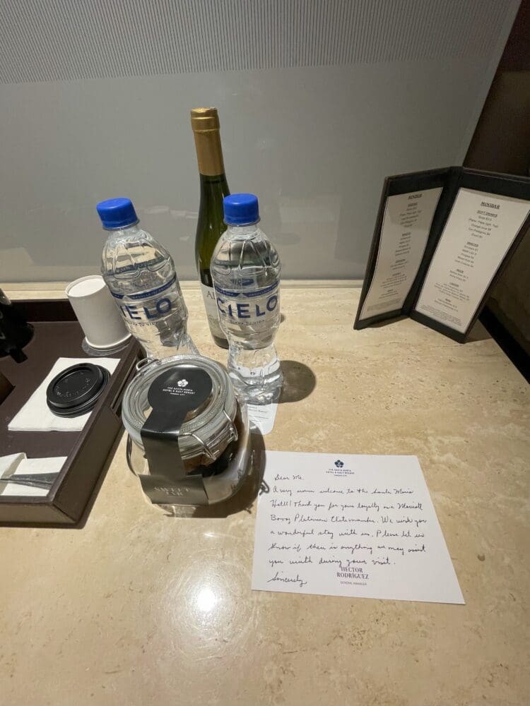 The Santa Maria Luxury Collection Platinum Welcome Recognition Wine ...