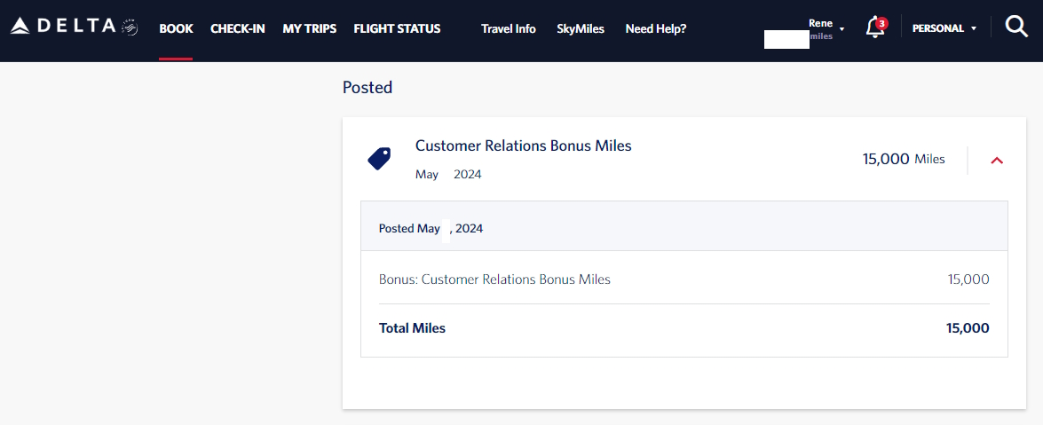 bonus delta points for broken ife and tray table delta first class ...