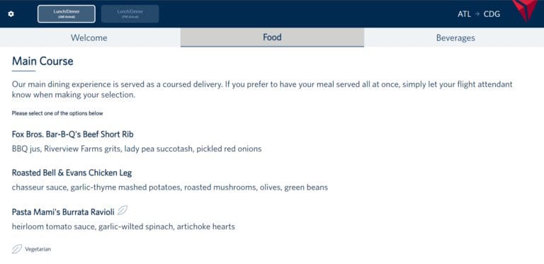 How to Find Out What Meal Will be Served on Your Delta Air Lines Flight ...