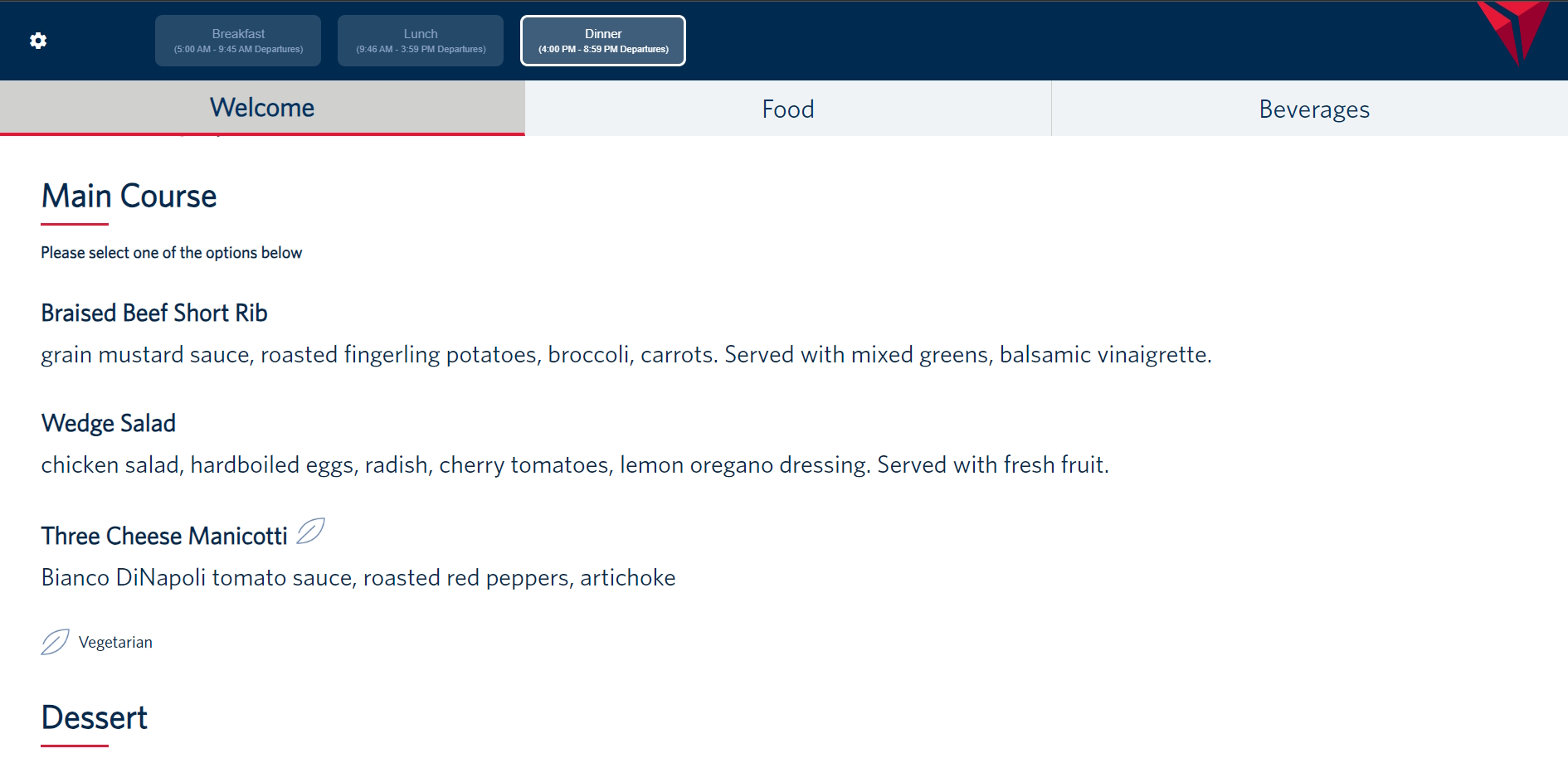 How to Find Out What Meal Will be Served on Your Delta Air Lines Flight ...