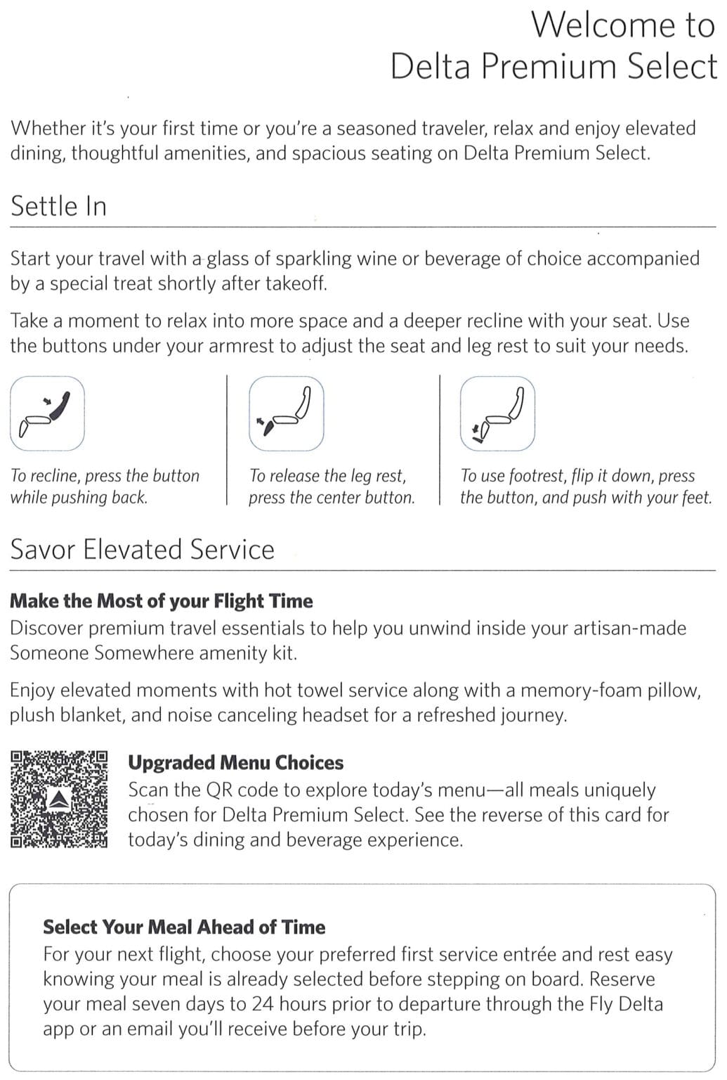 Delta Air Lines Premium Select Experience (Premium Economy) - What has ...