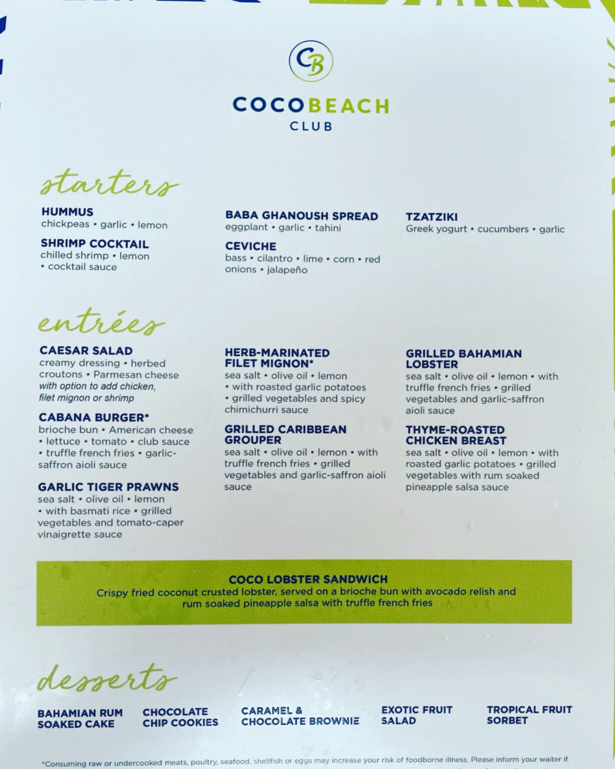 REVIEW: Coco Beach Club at Perfect Day at CocoCay - Eye of the Flyer