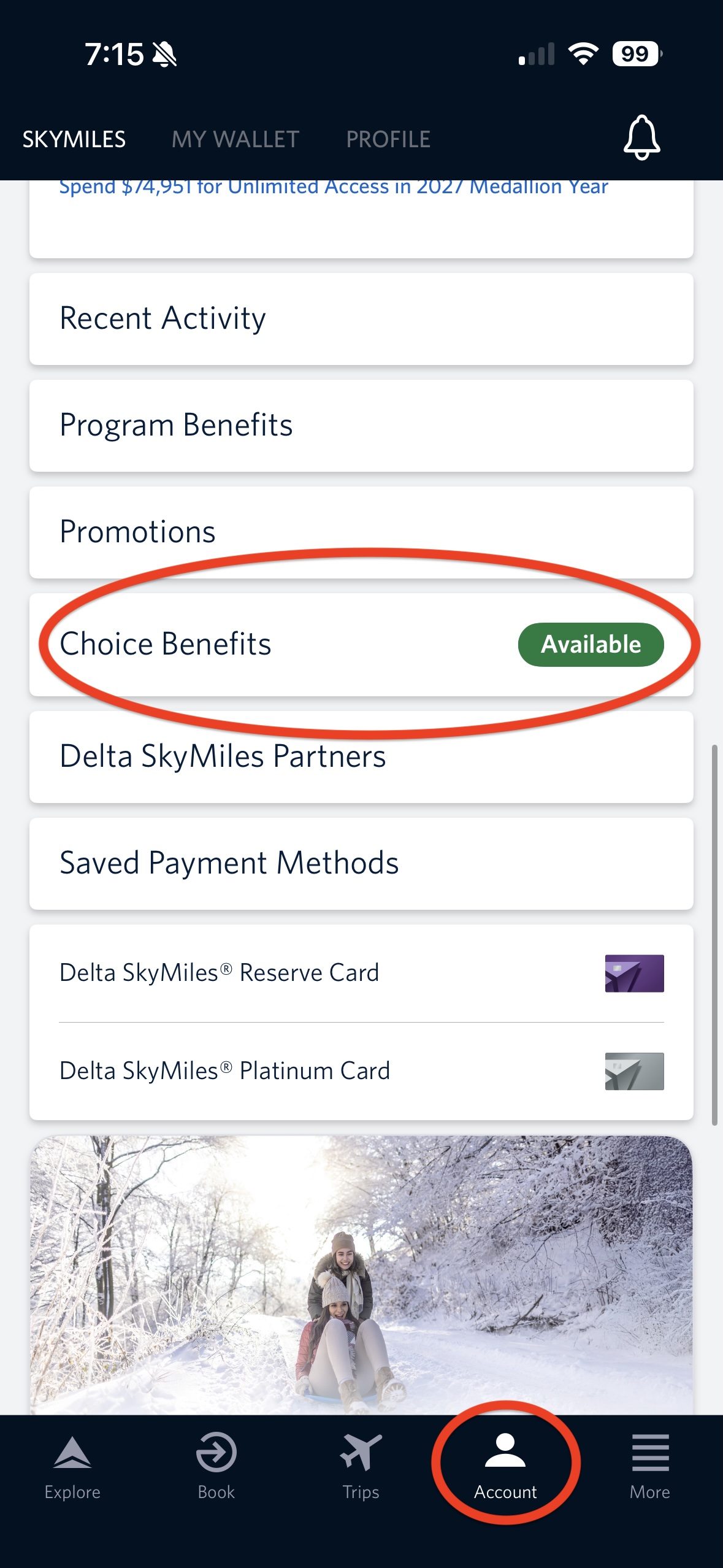 How to Select Your Delta Choice Benefits on the Fly Delta App - Eye of ...