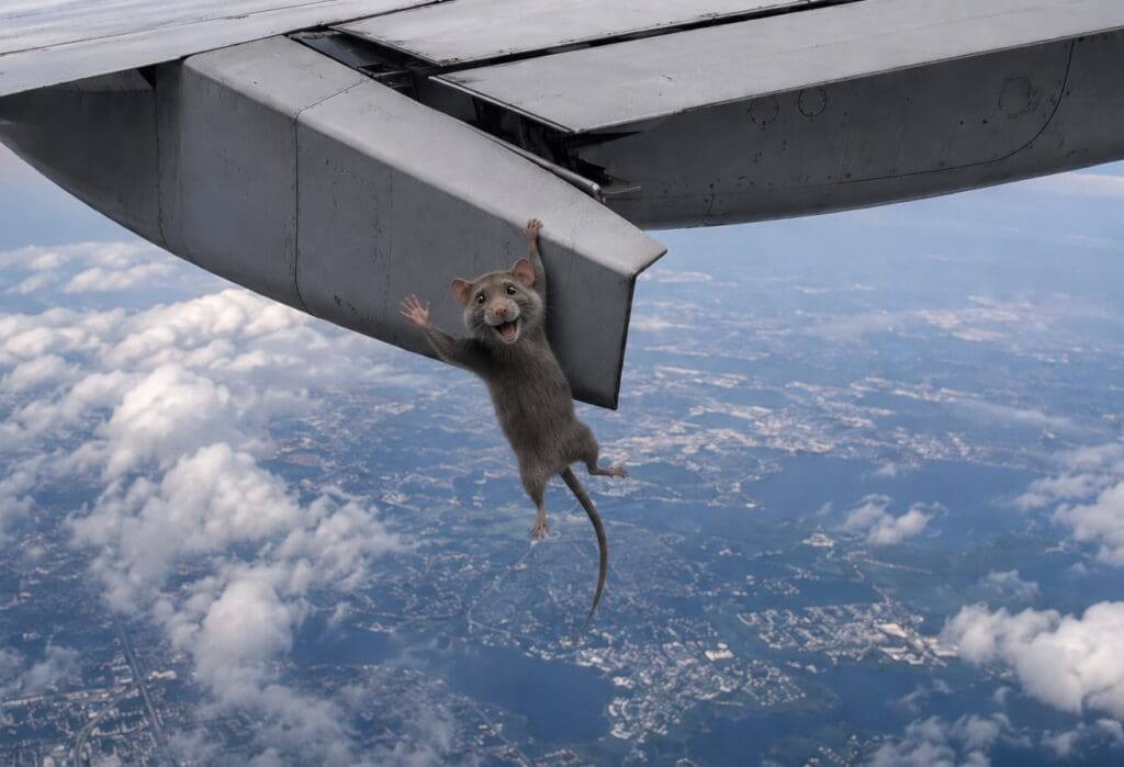 rat-on-airplane-wing - Eye of the Flyer